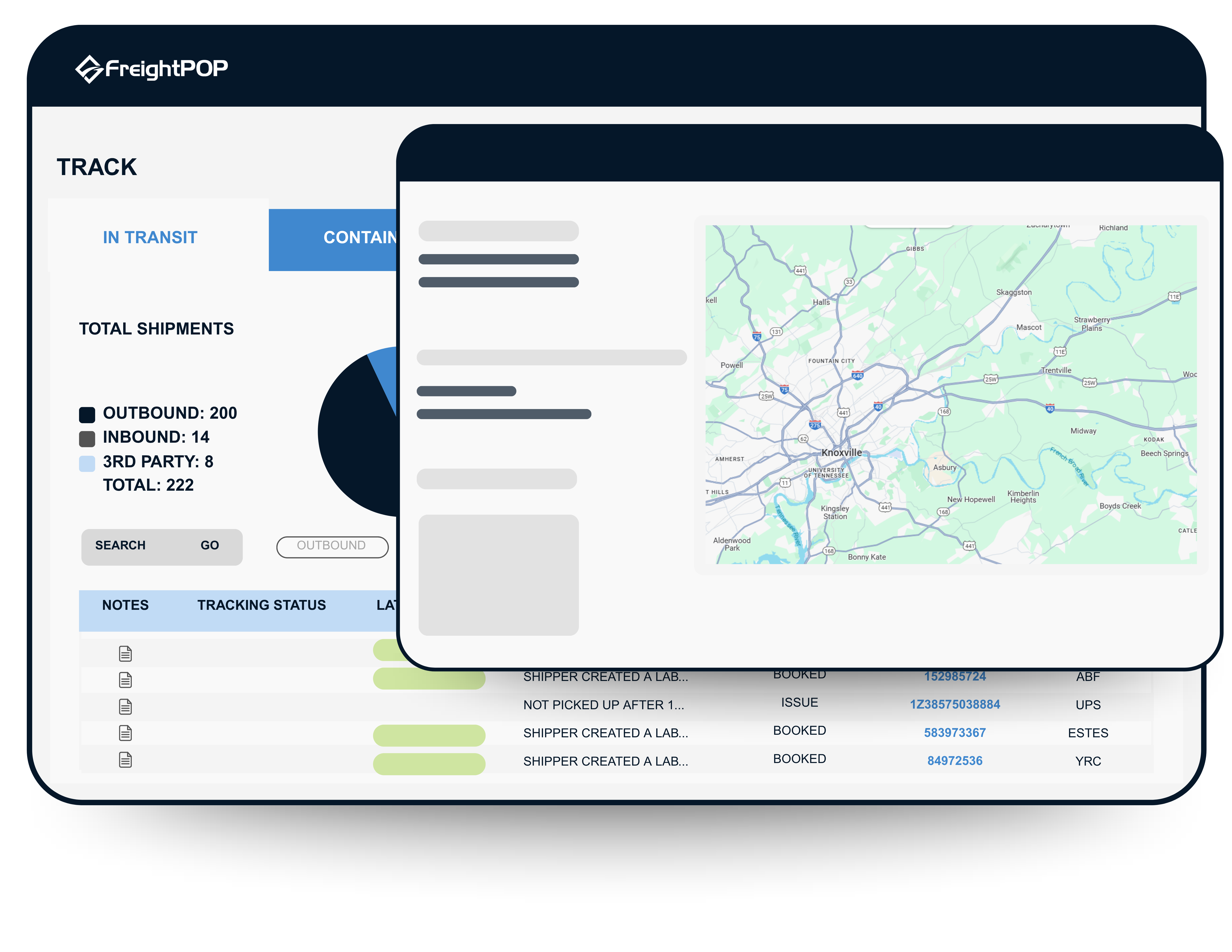 Inbound & Outbound Freight Tracking Software | FreightPOP